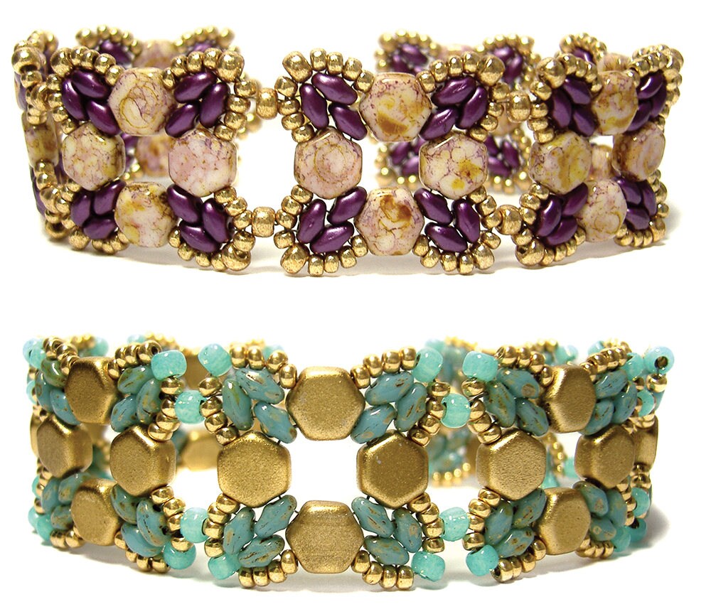 Roundabout Bracelet and Earrings Beaded Pattern Tutorial by - Etsy