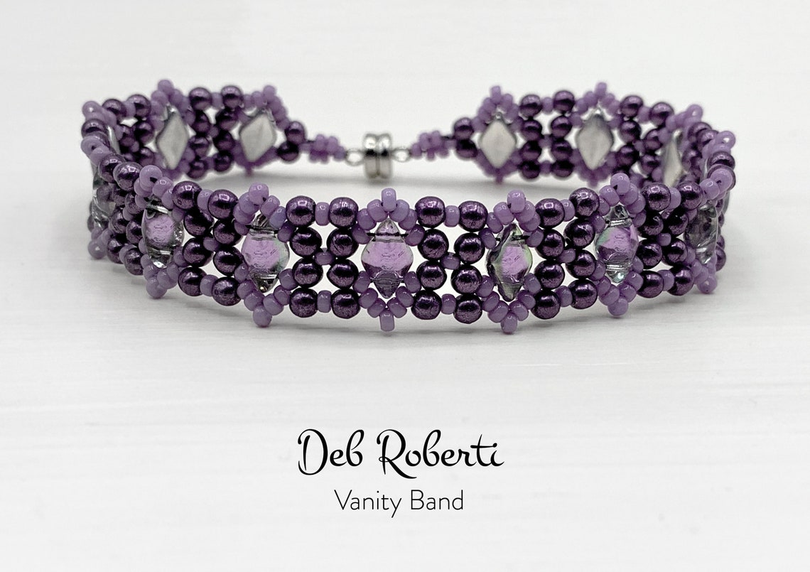 Vanity Band Beaded Pattern Tutorial by Deb Roberti digital - Etsy