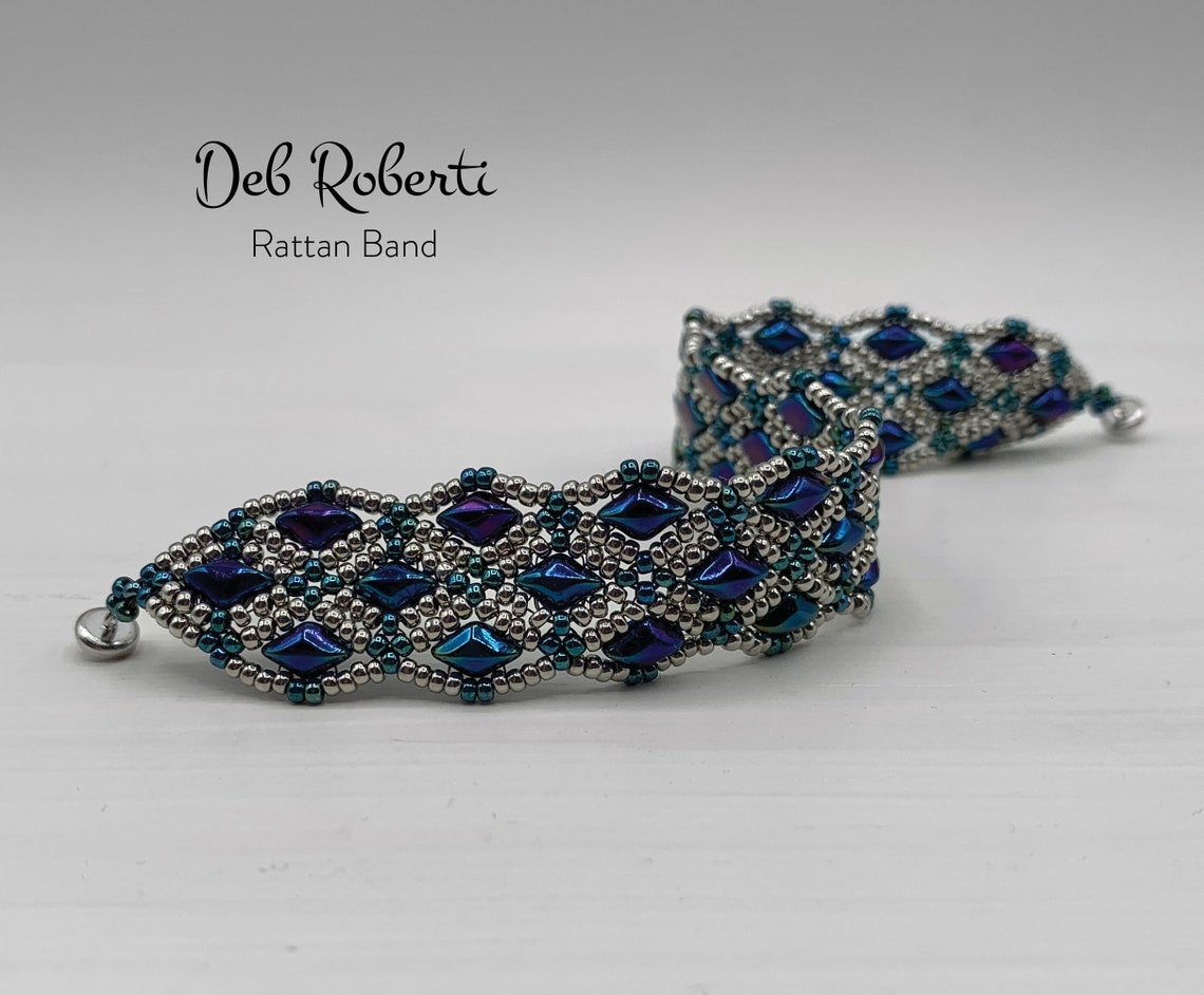Rattan Band Beaded Pattern Tutorial by Deb Roberti digital - Etsy