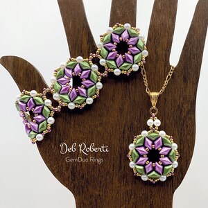 Gemduo Rings Beaded Pattern Tutorial by Deb Roberti (digital Download ...