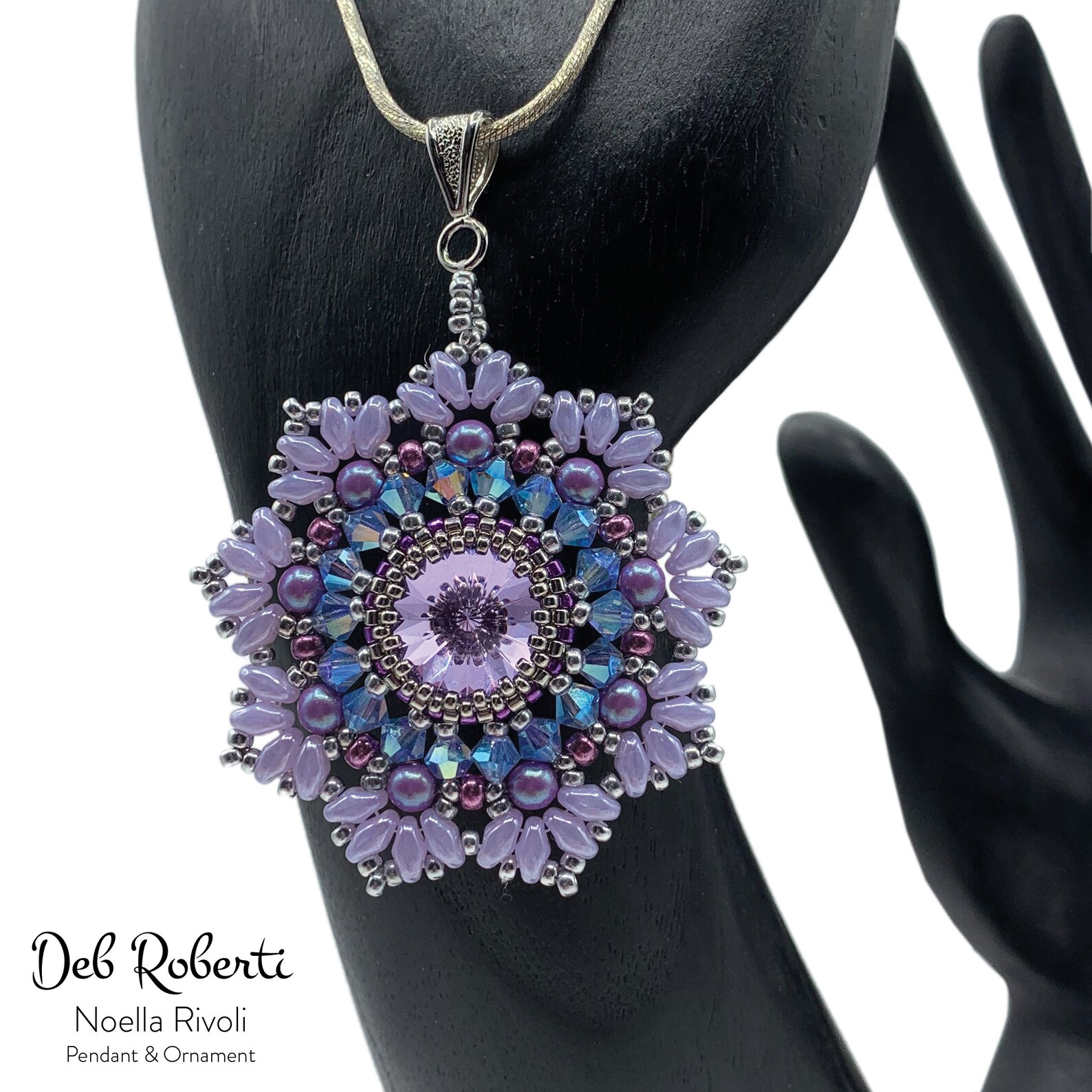 Noella Rivoli Pendant & Ornament Beaded Pattern Tutorial by - Etsy