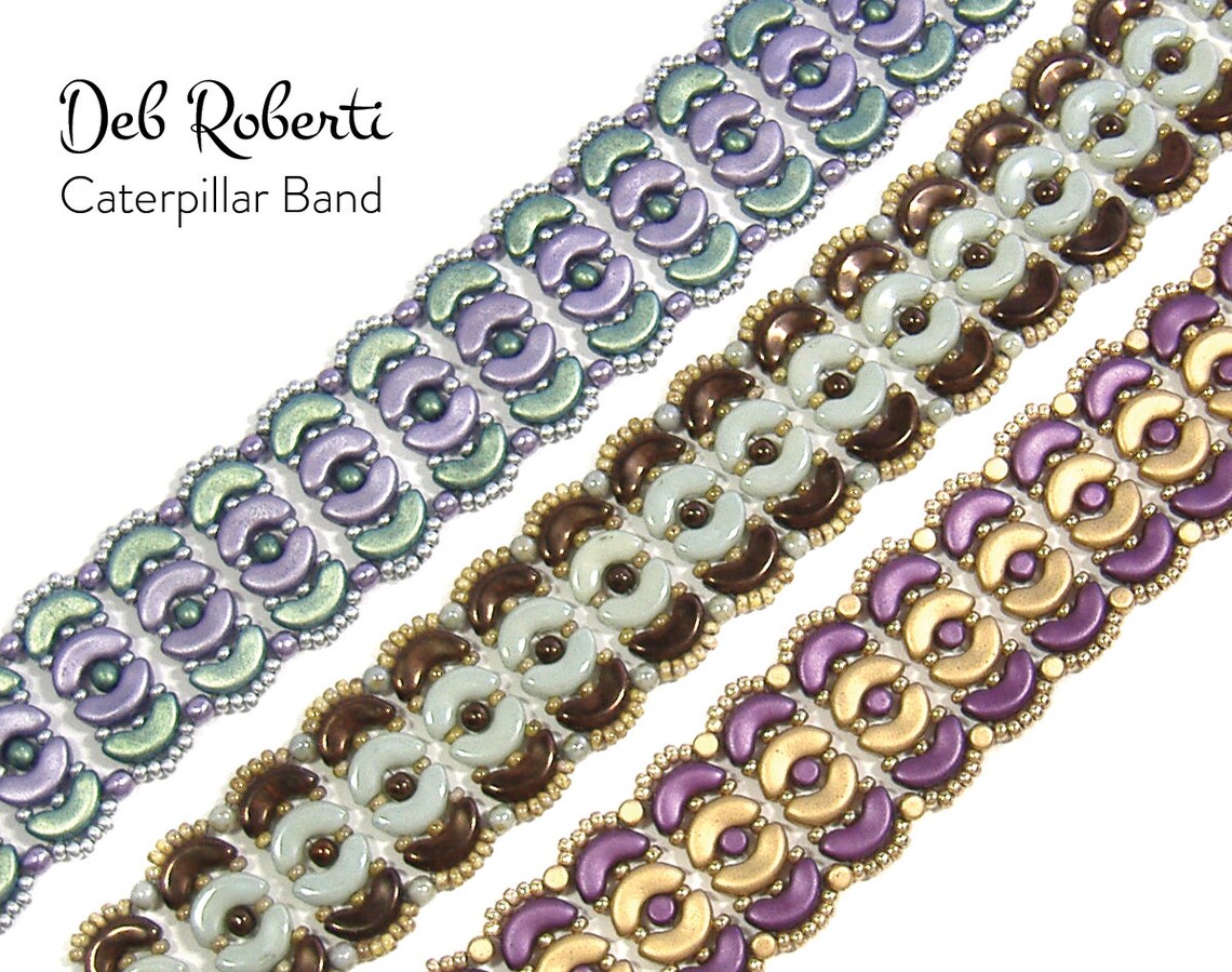 Caterpillar Band Beaded Pattern Tutorial by Deb Roberti - Etsy
