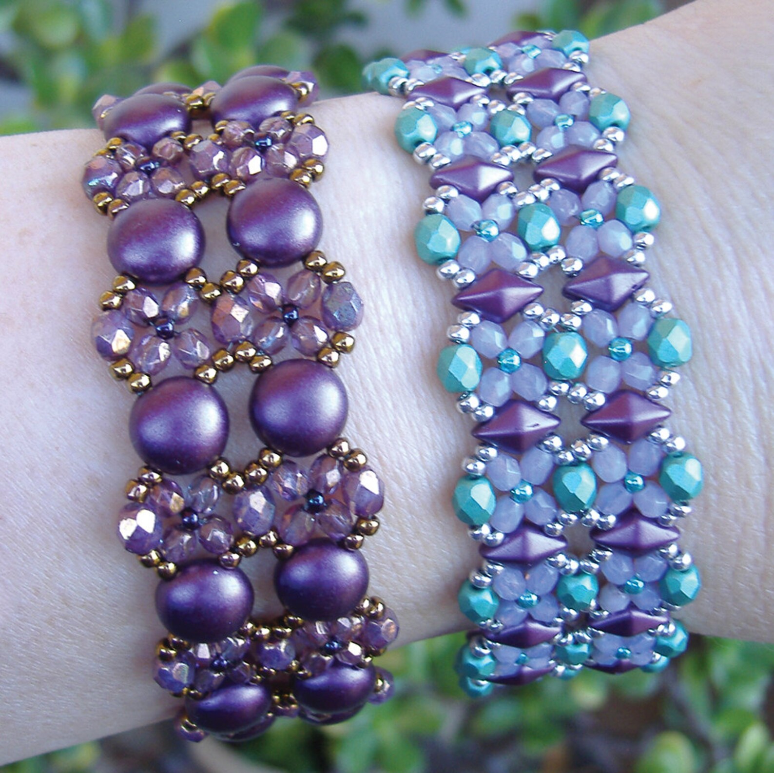 X-bands Beaded Pattern Tutorial by Deb Roberti digital - Etsy