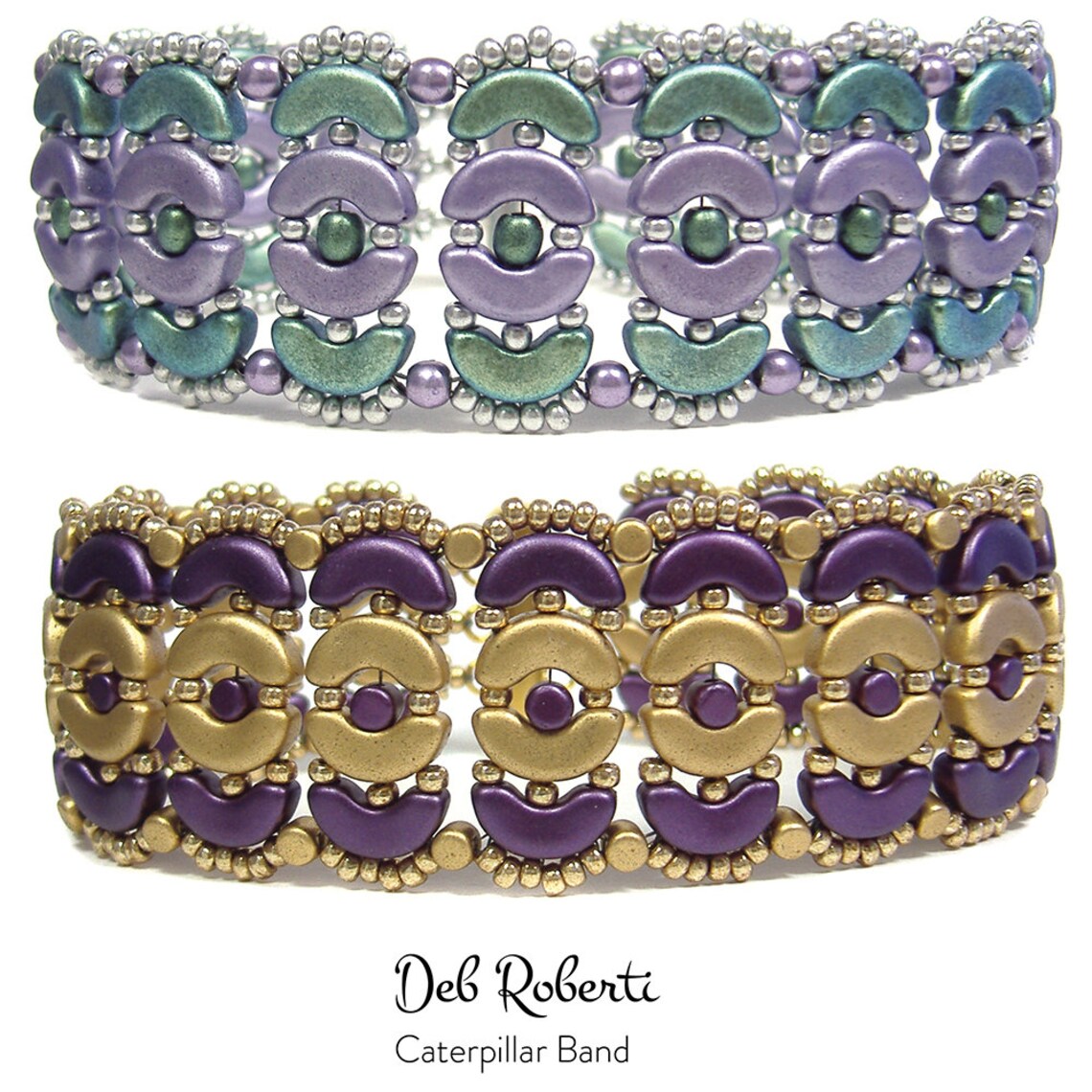 Caterpillar Band Beaded Pattern Tutorial by Deb Roberti - Etsy