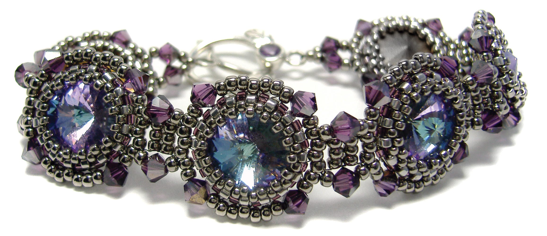 Spotlight Bracelet & Earrings Beaded Pattern Tutorial by Deb Roberti ...