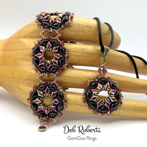 Gemduo Rings Beaded Pattern Tutorial by Deb Roberti (digital Download ...