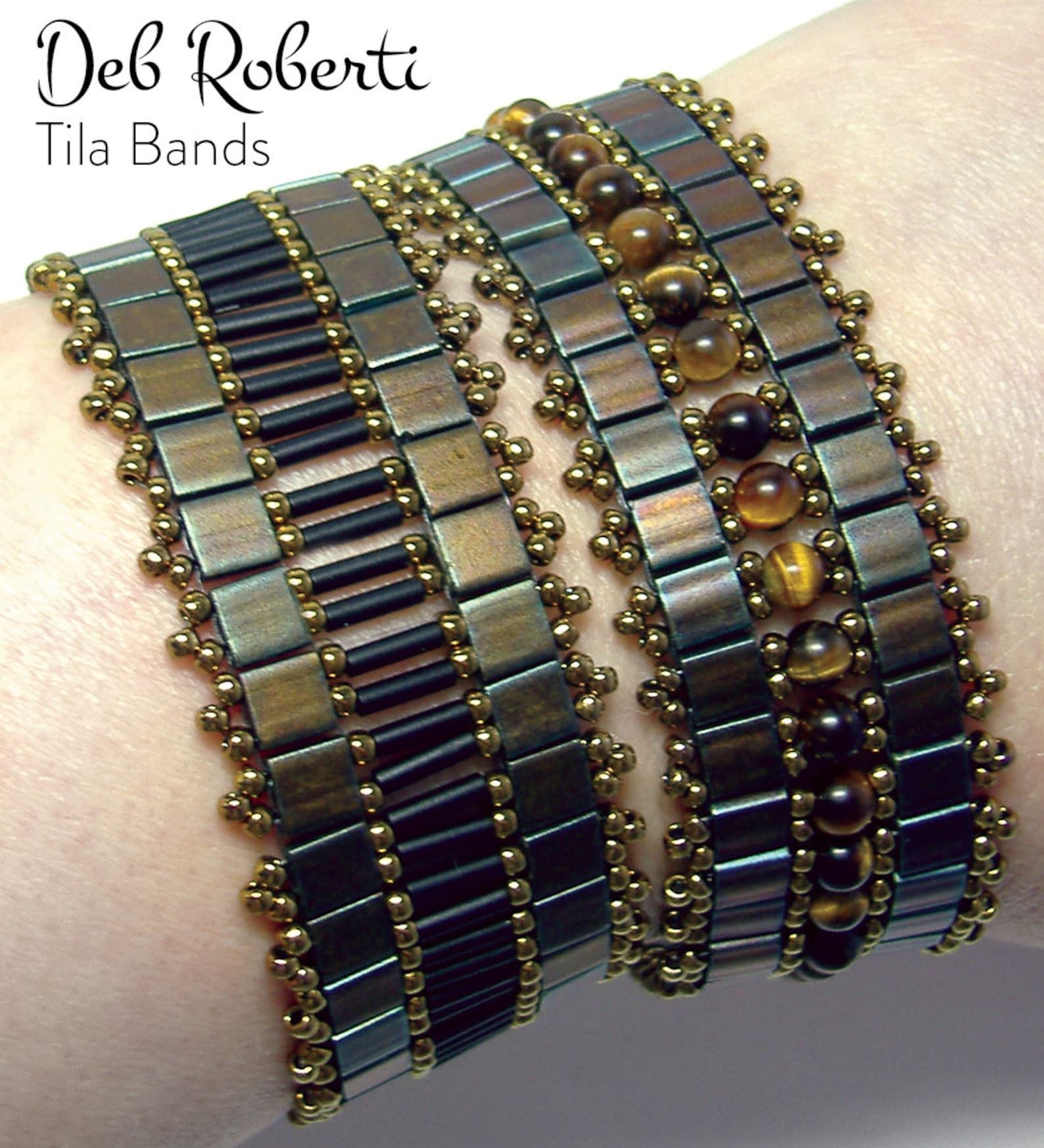 Tila Bands Beaded Pattern Tutorial by Deb Roberti (digital Download PDF ...