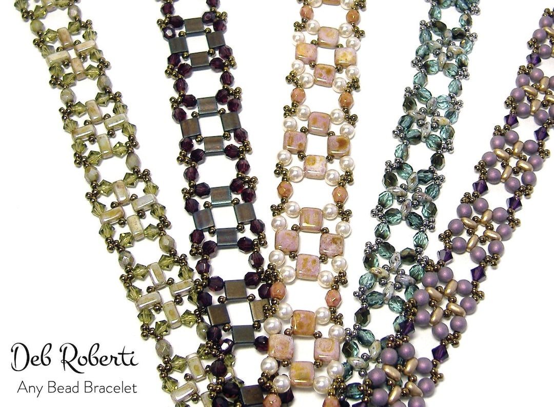 Any Bead Bracelet Beaded Pattern Tutorial by Deb Roberti (digital ...