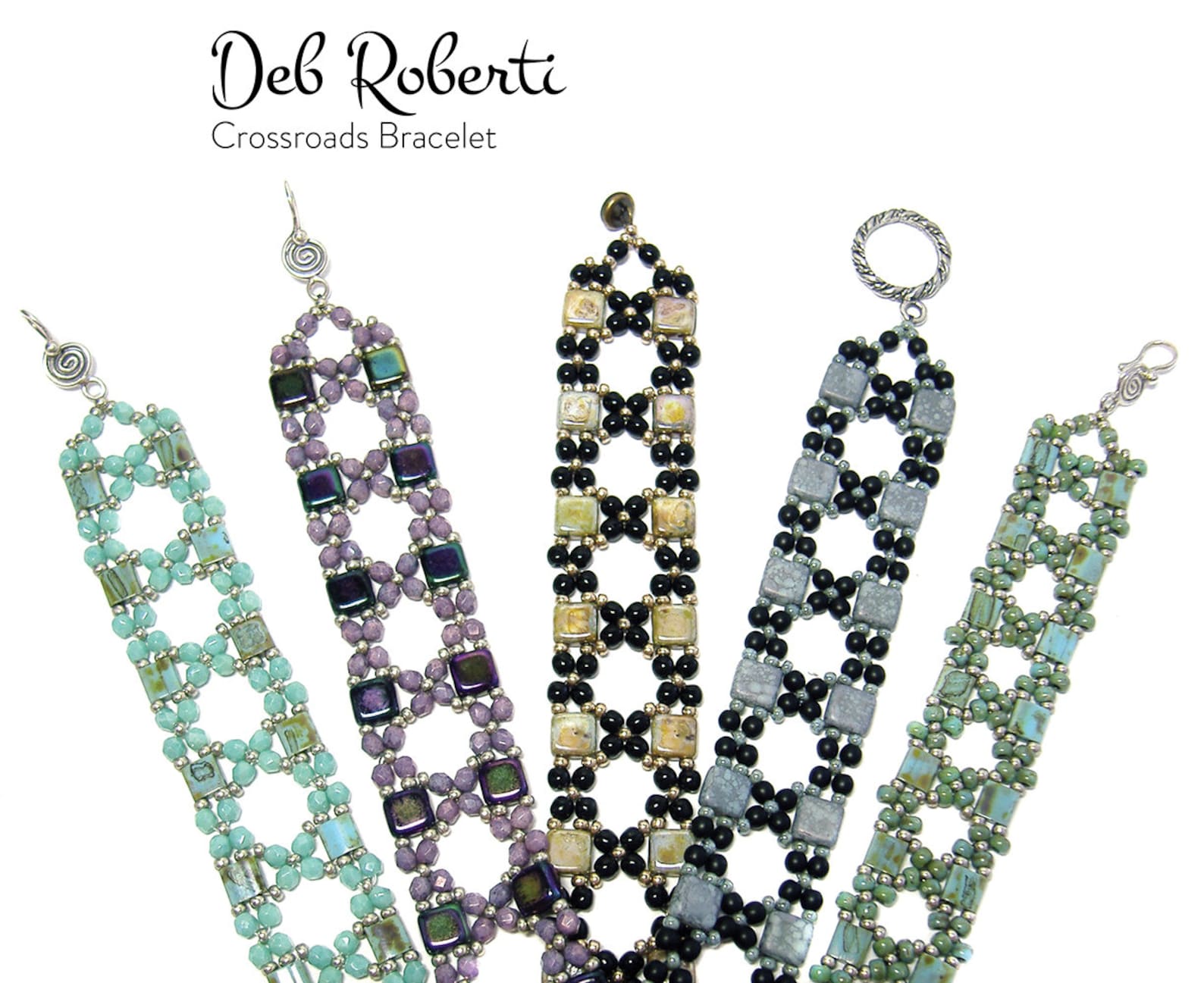 Crossroads Bracelet Beaded Pattern Tutorial by Deb Roberti (digital ...