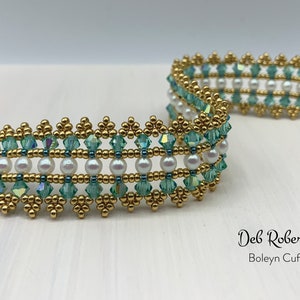Boleyn Cuff Beaded Pattern Tutorial by Deb Roberti (digital Download PDF Pattern in English Only ...