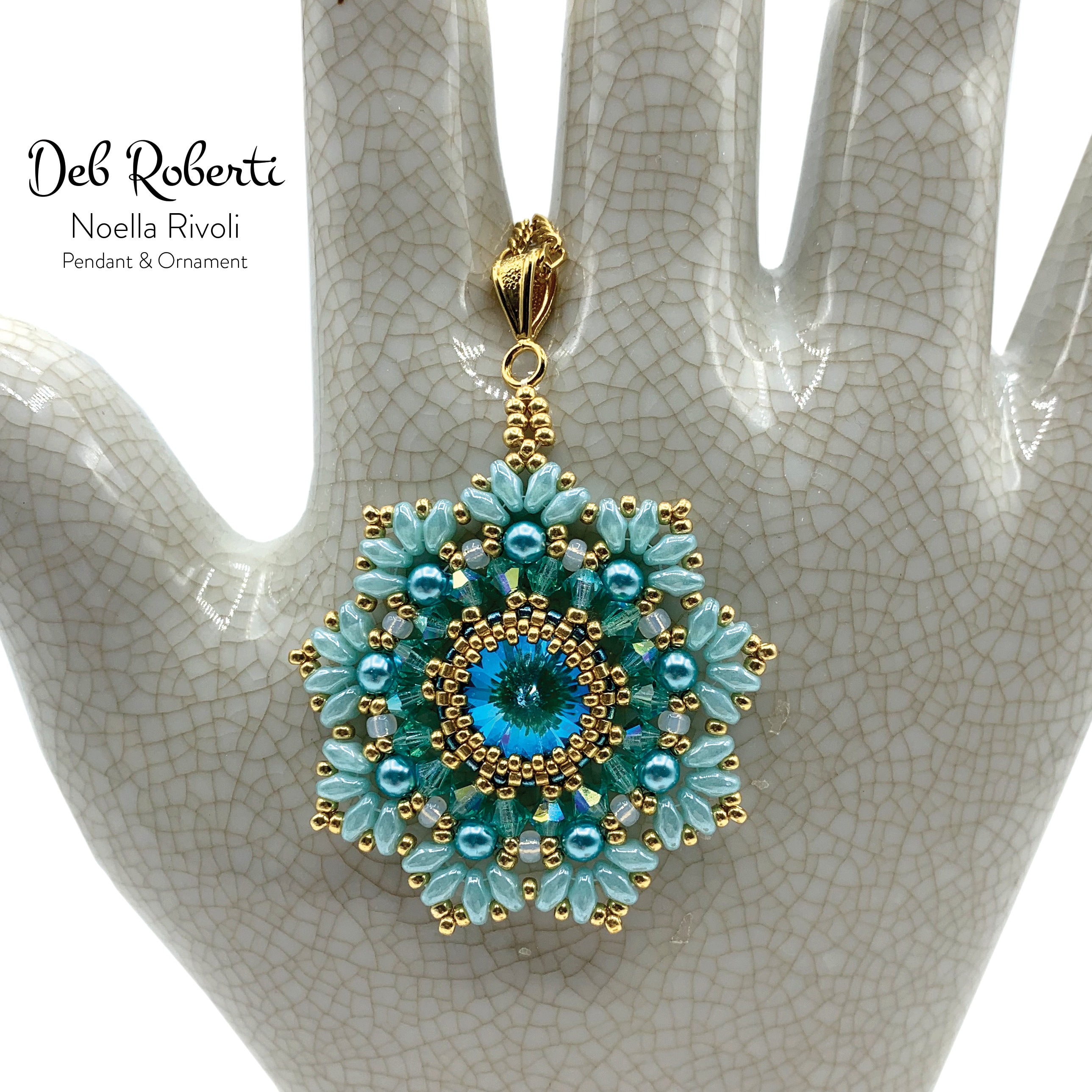 Noella Rivoli Pendant & Ornament Beaded Pattern Tutorial by - Etsy