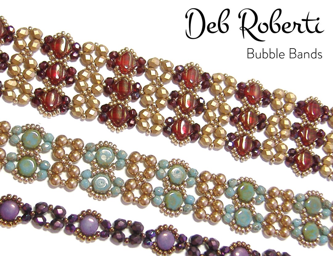 Bubble Bands Beaded Pattern Tutorial by Deb Roberti (digital Download ...