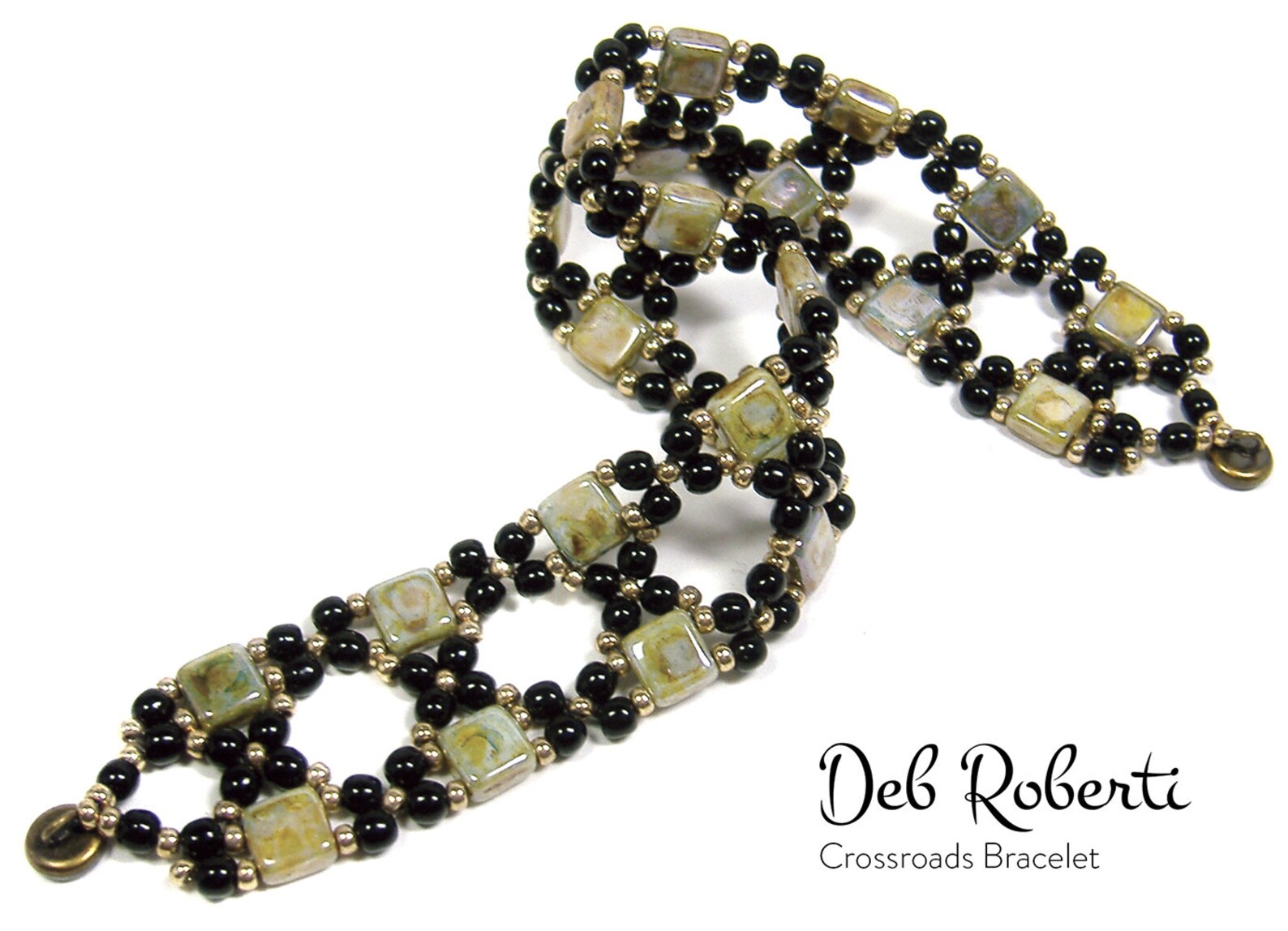 Crossroads Bracelet Beaded Pattern Tutorial by Deb Roberti (digital ...