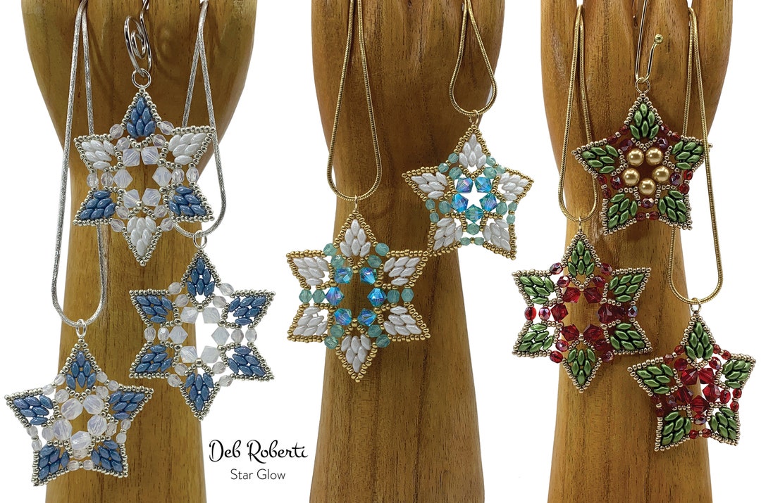 Star Glow Beaded Pattern Tutorial by Deb Roberti (digital Download PDF ...