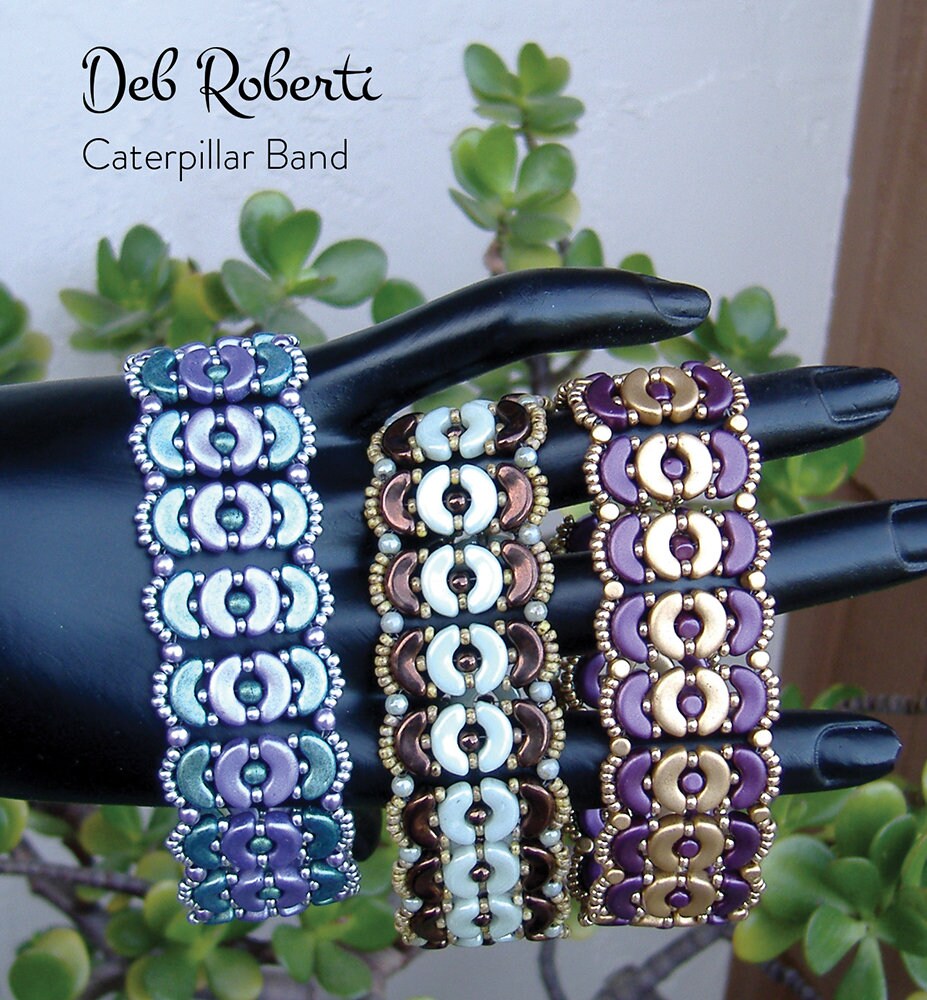 Caterpillar Band Beaded Pattern Tutorial by Deb Roberti - Etsy