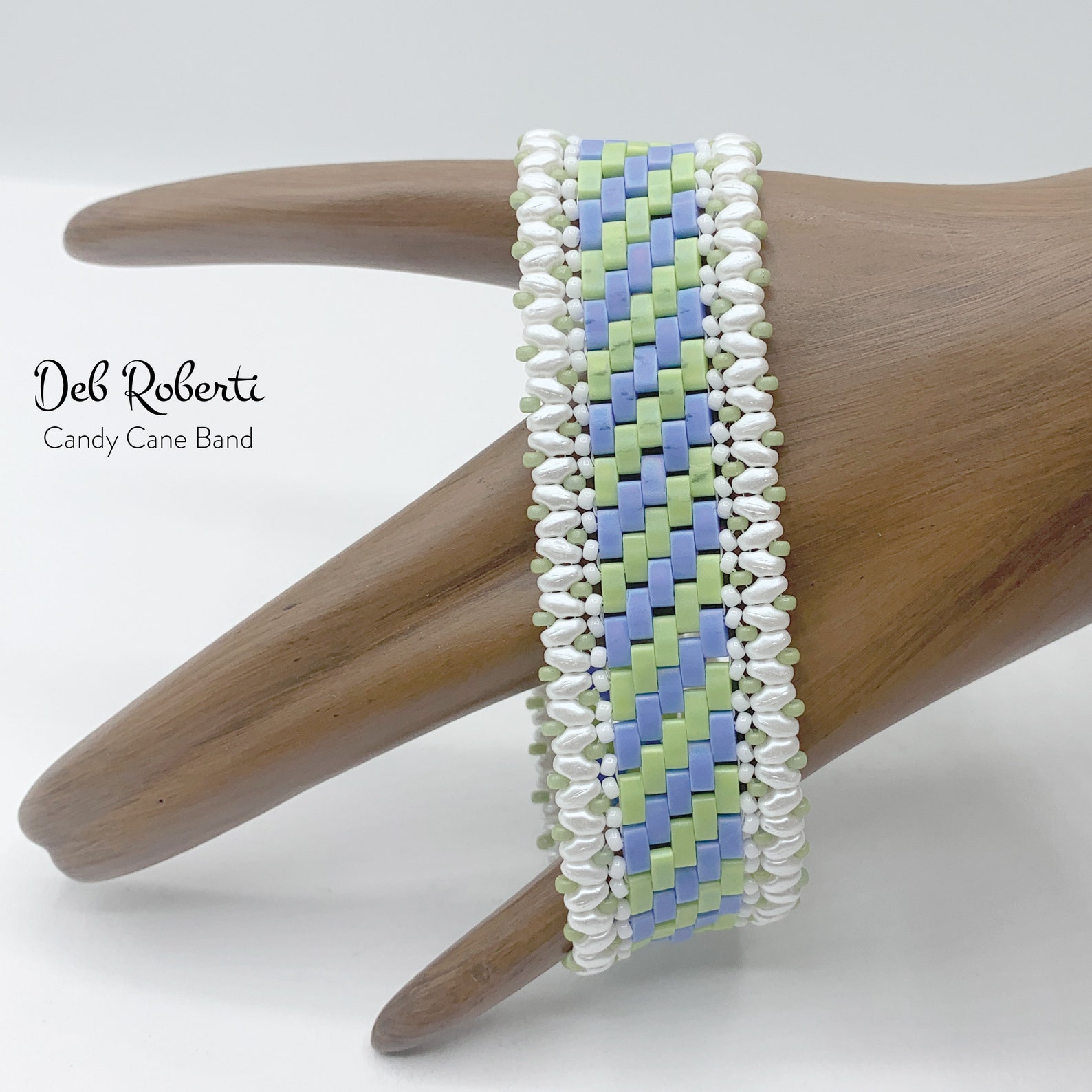 Candy Cane Band Beaded Pattern Tutorial by Deb Roberti (digital ...