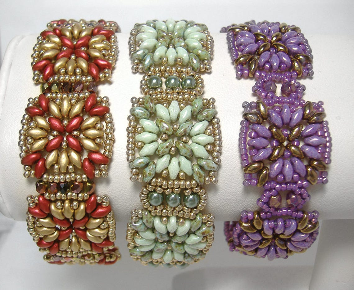 Maya Bands Beaded Pattern Tutorial by Deb Roberti (digital Download PDF ...