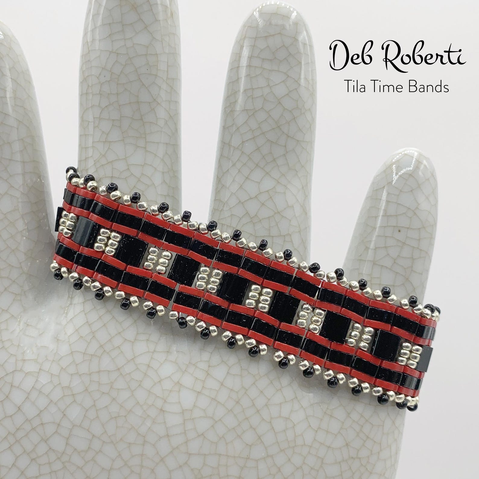 Tila Time Bands Beaded Pattern Tutorial by Deb Roberti (digital ...