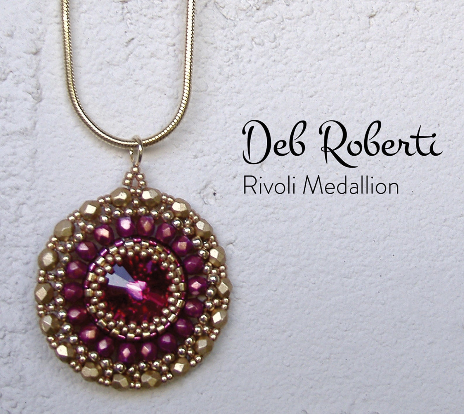 Rivoli Medallion Beaded Pattern Tutorial by Deb Roberti - Etsy