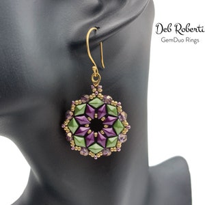 Gemduo Rings Beaded Pattern Tutorial by Deb Roberti (digital Download ...