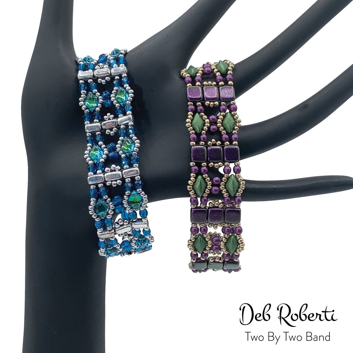 Two by Two Band Beaded Pattern Tutorial by Deb Roberti (digital ...