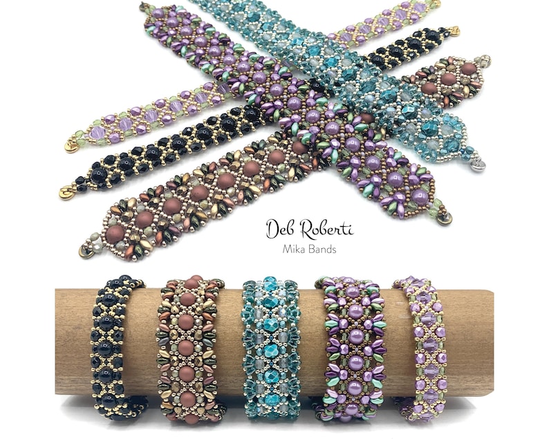 Mika Bands Beaded Pattern Tutorial by Deb Roberti (digital Download PDF ...