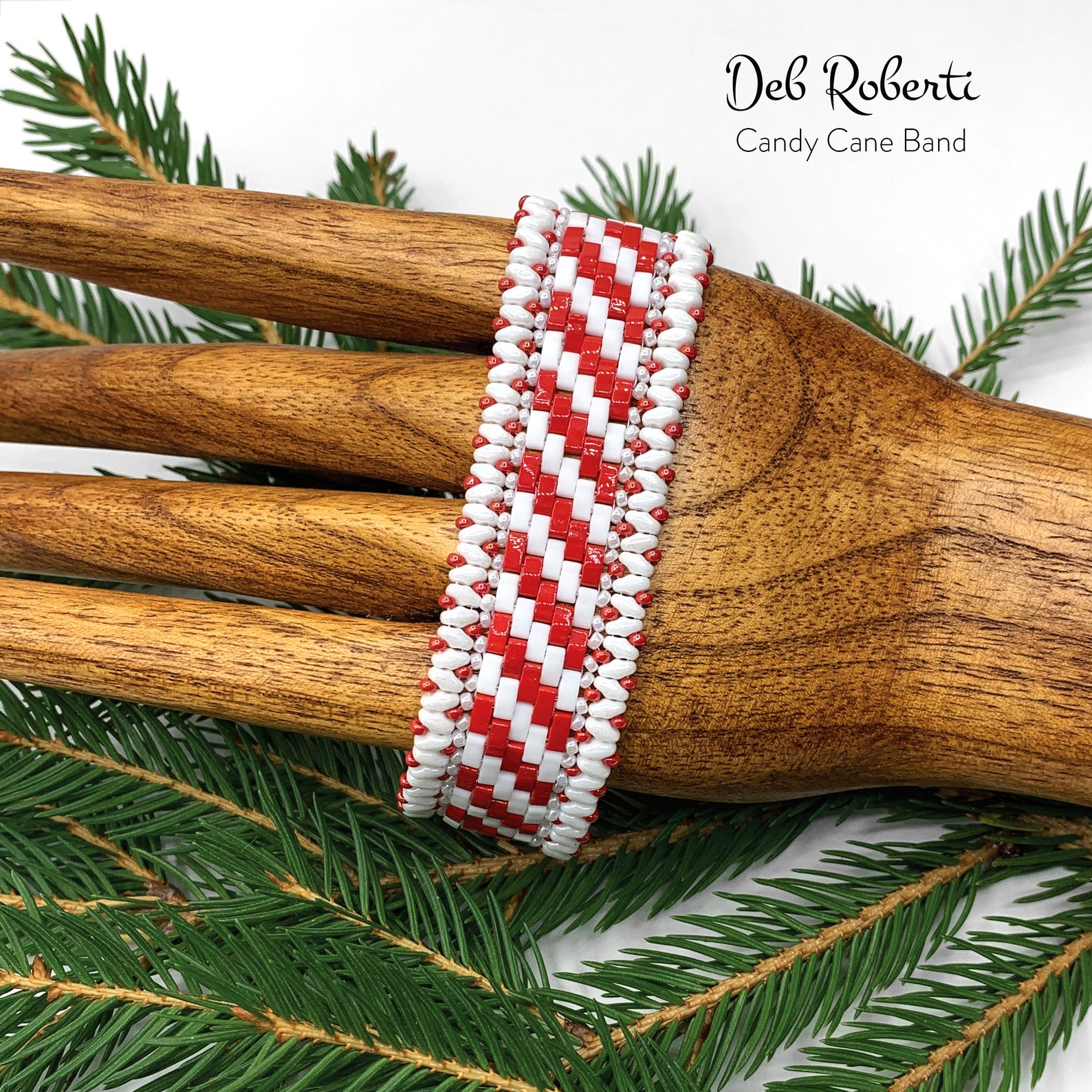 Candy Cane Band Beaded Pattern Tutorial by Deb Roberti (digital ...