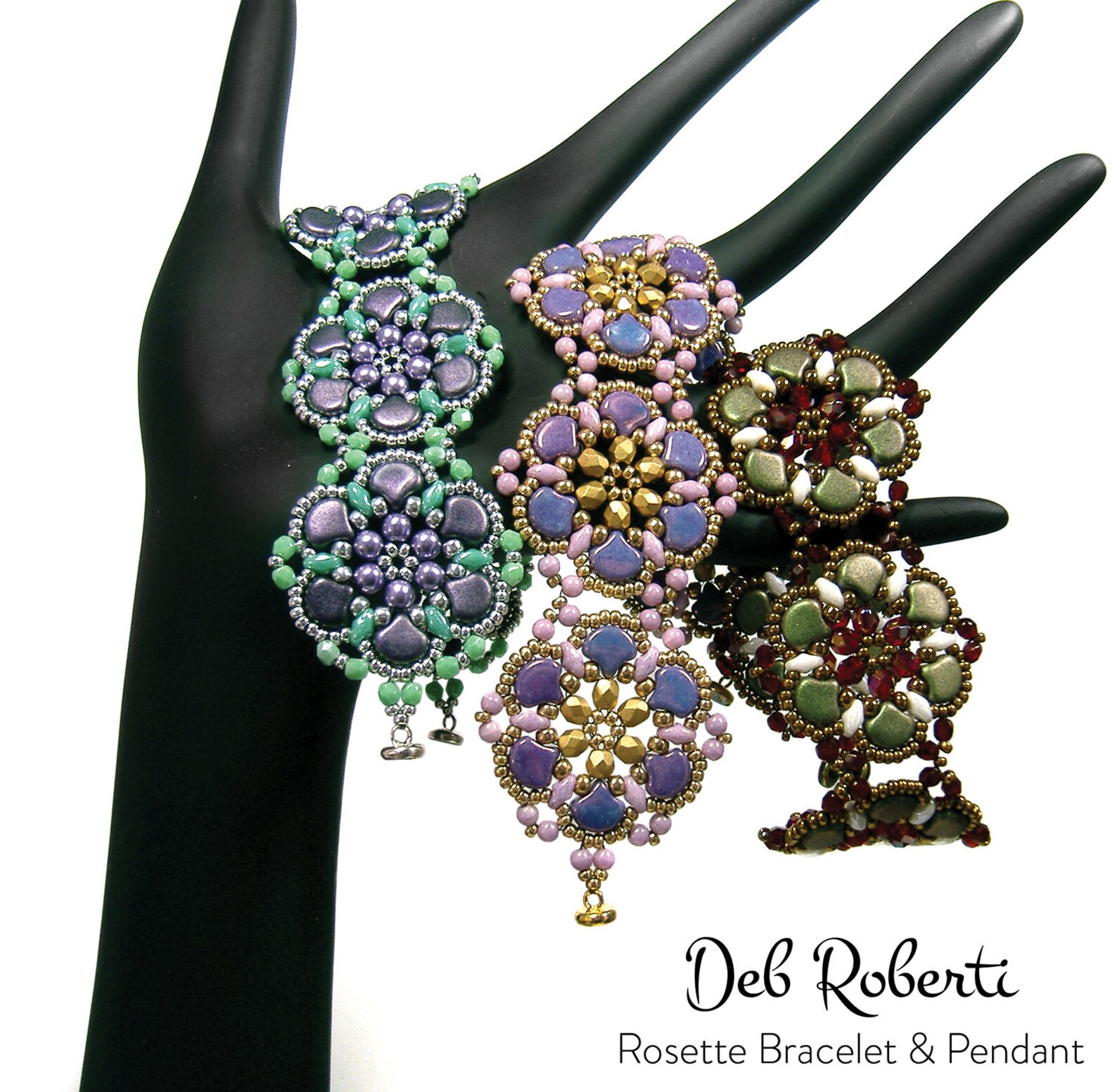 Rosette Bracelet & Pendant Beaded Pattern Tutorial by Deb Roberti ...