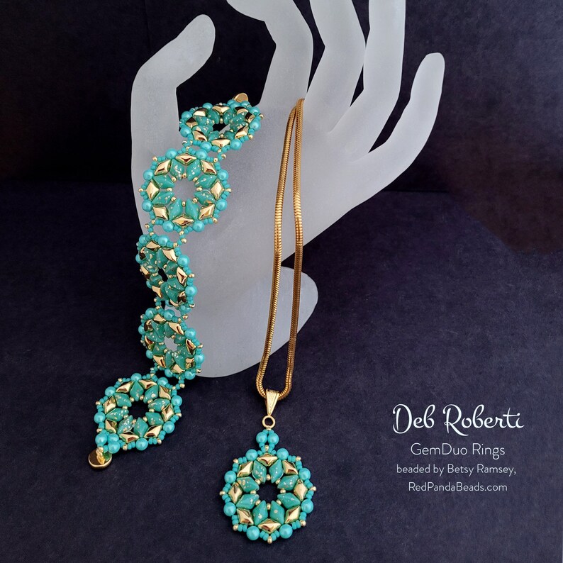Gemduo Rings Beaded Pattern Tutorial by Deb Roberti (digital Download ...