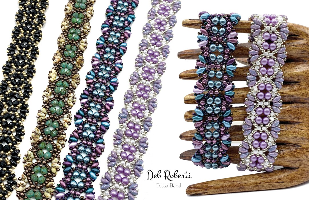 Tessa Band Beaded Pattern Tutorial by Deb Roberti digital Download PDF ...