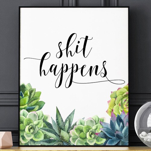 Stick It Out Even When It Gets Prickly Cactus Theme Cactus | Etsy