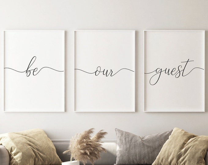 Be Our Guest Sign, Be Our Guest Cutout Sign, Be Our Guest Cutout ...