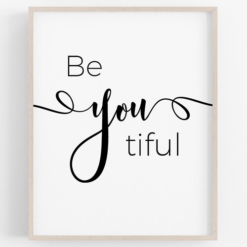 Beyoutiful Print Girl Nursery Decor Girl Bedroom Above Bed | Etsy