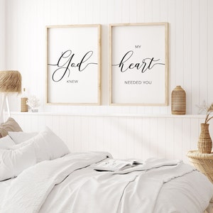 Couple Bedroom Prints Over Bed Wall Decor, Bedroom Sign Couple Home ...