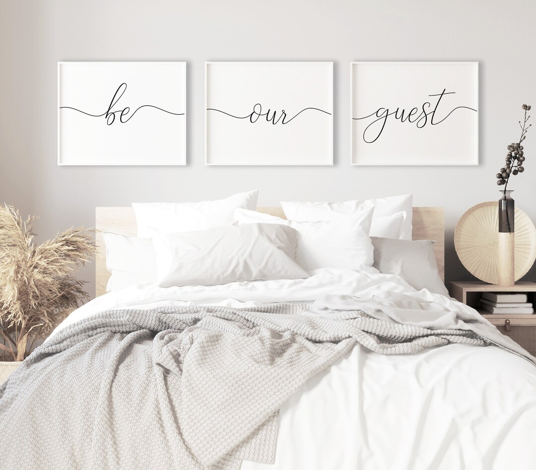 Be Our Guest Print Digital Download Guest Bedroom Decor - Etsy