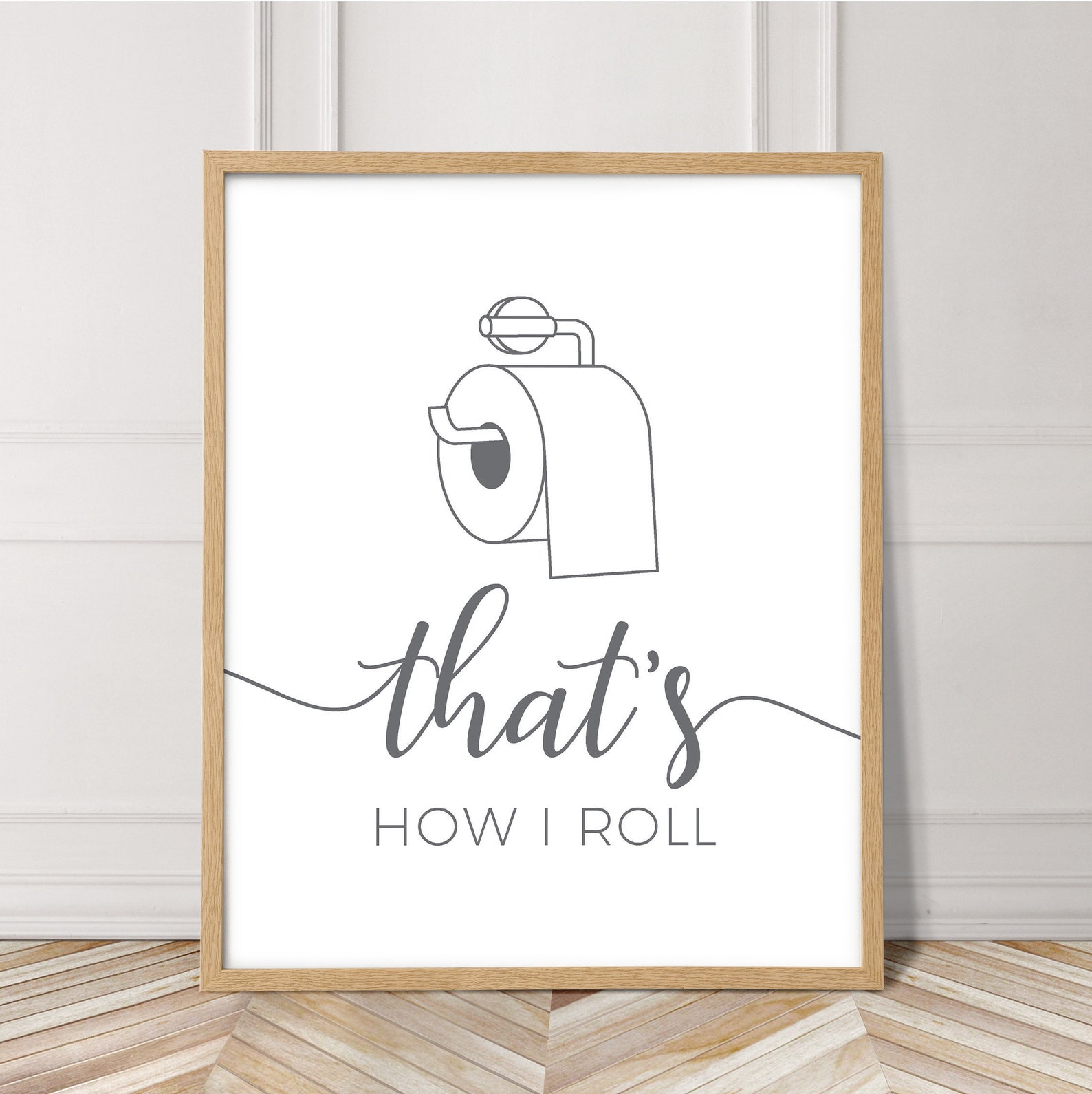 That's How I Roll Bathroom Print Bathroom Decor Signs - Etsy