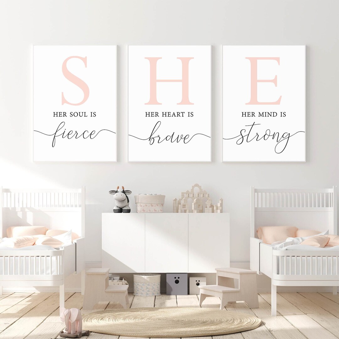 Girl Bedroom Prints, Teenage Girl Wall Art, Nursery Prints Girl, Girl ...