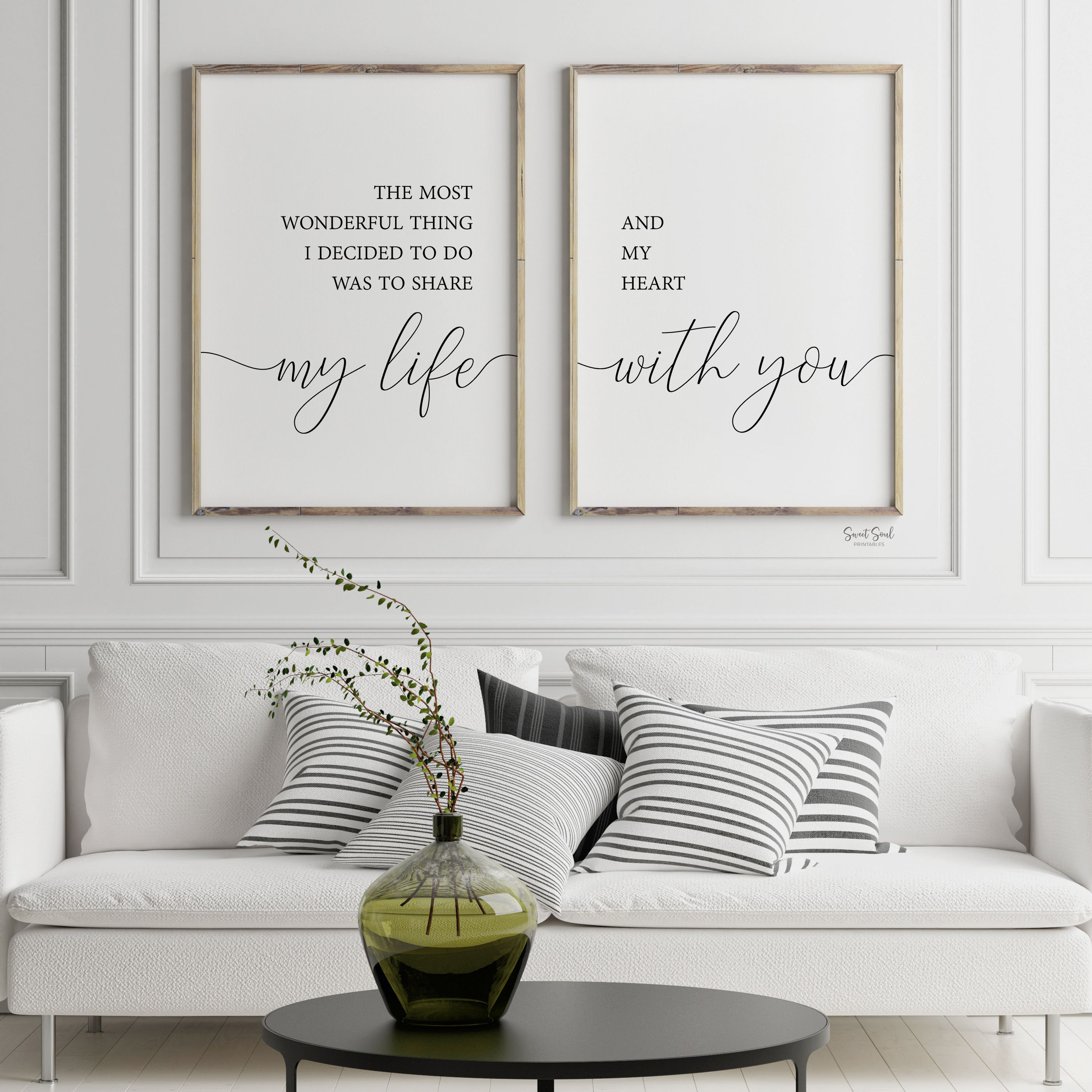 Bedroom Wall Decor Over the Bed Signs Couple Bedroom Prints - Etsy