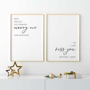 Why Would You Wanna Marry Me for Anyhow, Bedroom Prints Couple Bedroom ...