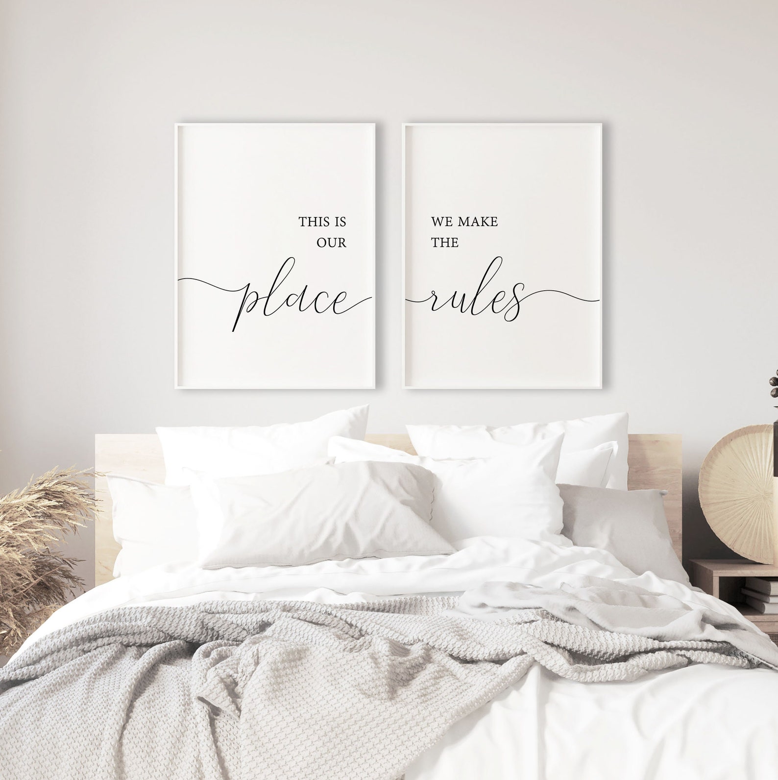 This is Our Place We Make the Rules, Wall Decor Living Room Print ...