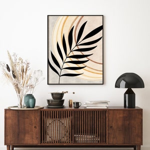 Boho wall art printable neutral colored art botanical | Etsy