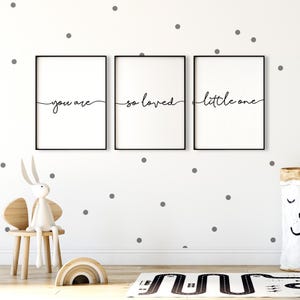 You Are so Loved Little One, Nursery Prints, Toddler Nursery Artwork ...