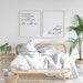 Couple Bedroom Prints Over Bed Wall Decor, Bedroom Signs, Master ...