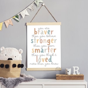 Winnie the Pooh Quote, You Are Braver Than You Believe Stronger Than ...