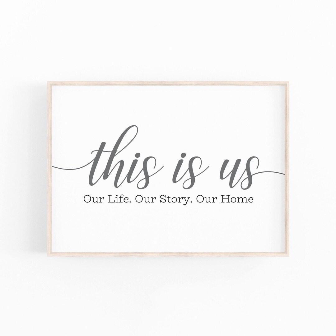 This is Us Printable, Family Prints, Living Room Wall Decor Printable ...