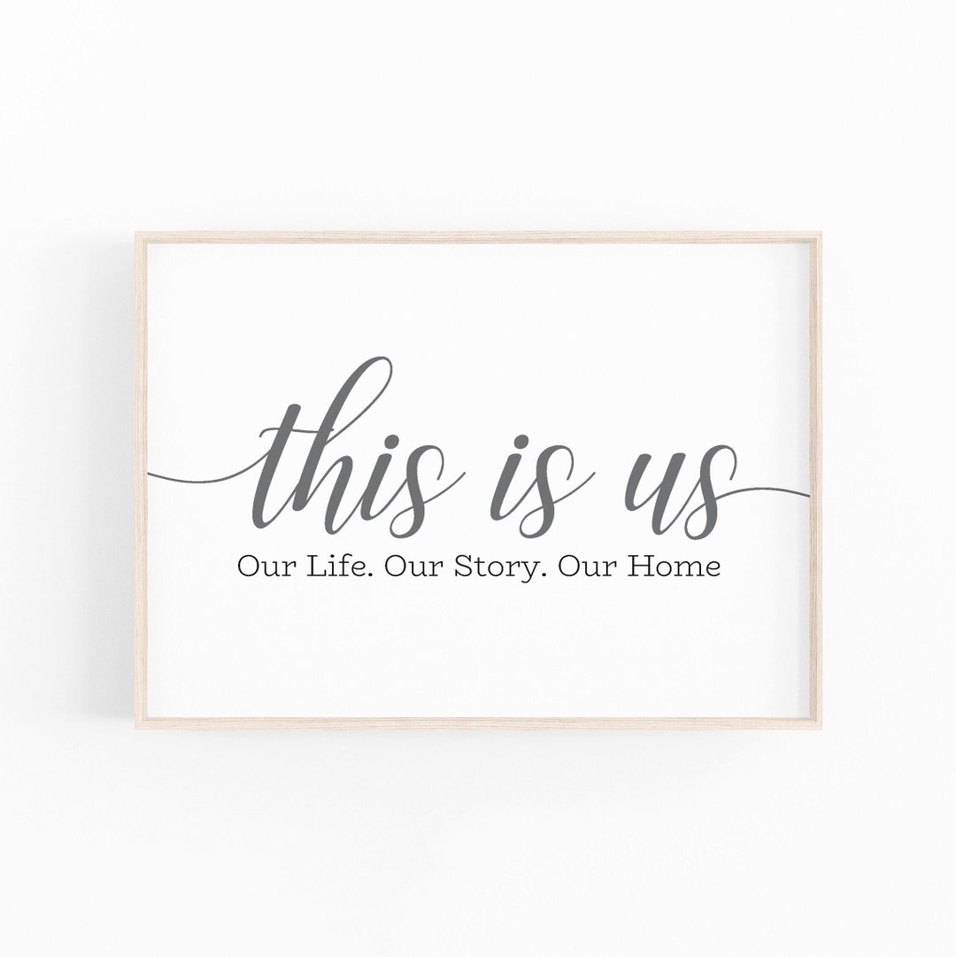 This is Us Printable, Family Prints, Living Room Wall Decor Printable ...