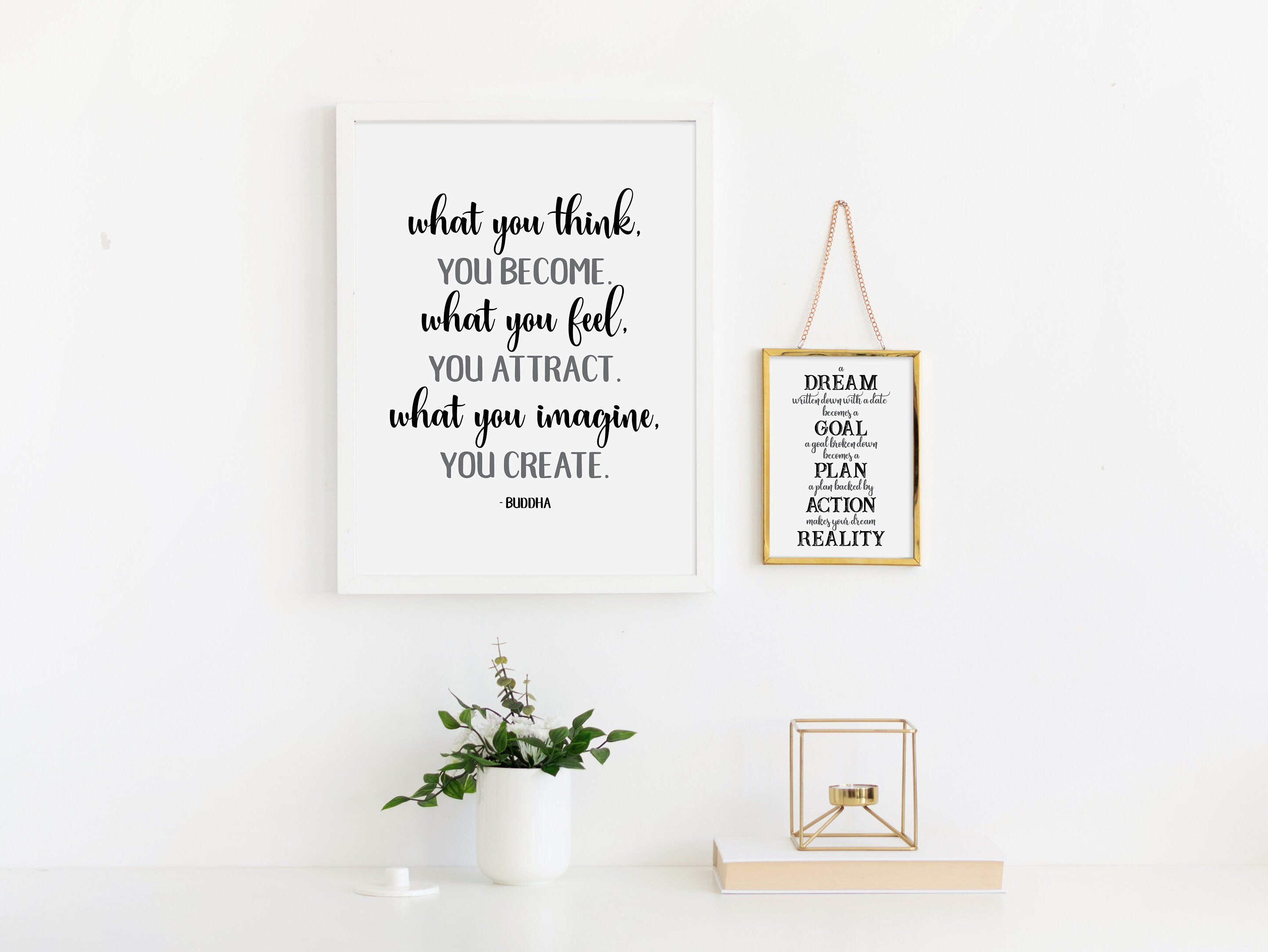 What You Think You Become What You Feel You Attract What You - Etsy ...