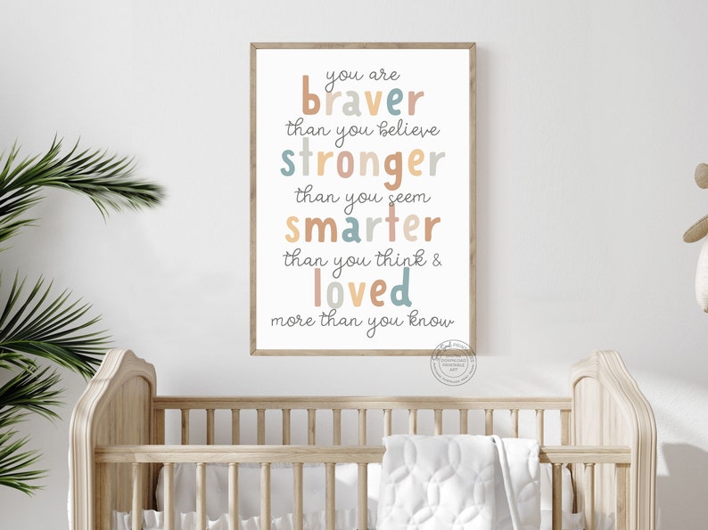 Winnie the Pooh Quote You Are Braver Than You Believe - Etsy