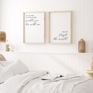 Couple Bedroom Prints Over Bed Wall Decor, Bedroom Signs, Master ...