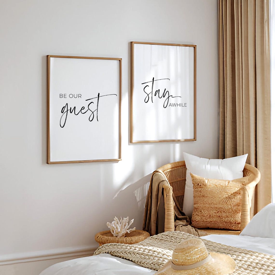 Be Our Guest Stay Awhile Print Download Guest Room Wall Art, Guest ...
